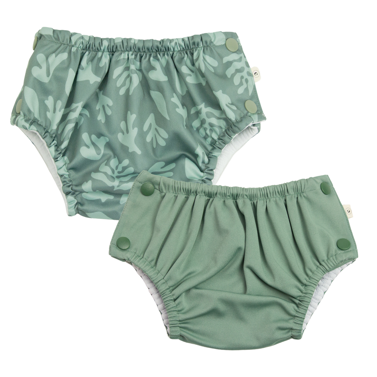 2 Pack of Swim Nappies | Sea Life + Olive - Large 11-13kg – EcoNaps ...