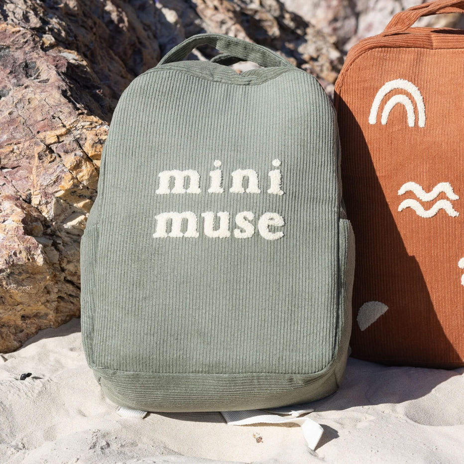 Mini Muse Organic Backpack - Olive – EcoNaps Modern Cloth Nappies