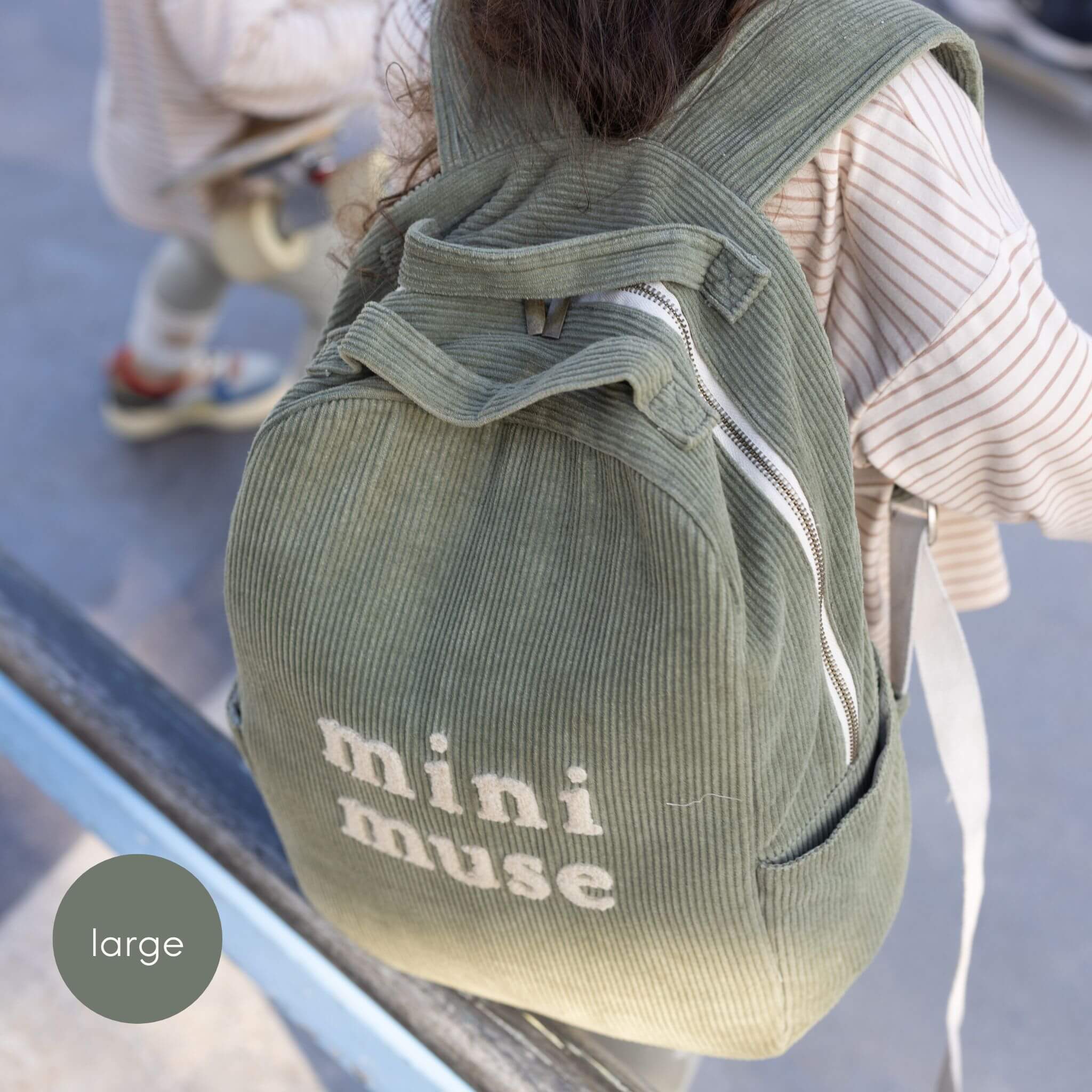 Mini Muse Organic Backpack - Olive – EcoNaps Modern Cloth Nappies