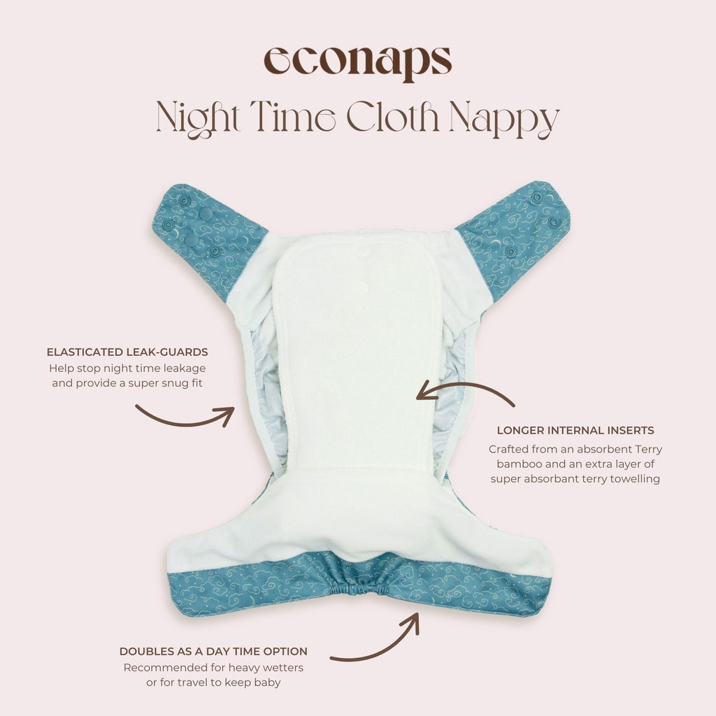 Sleep Tight Night Time Cloth Nappy – EcoNaps Modern Cloth Nappies