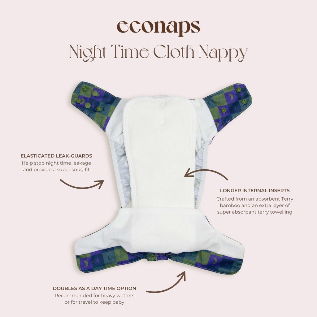 Sweet Dreams Night Time Cloth Nappy – EcoNaps Modern Cloth Nappies